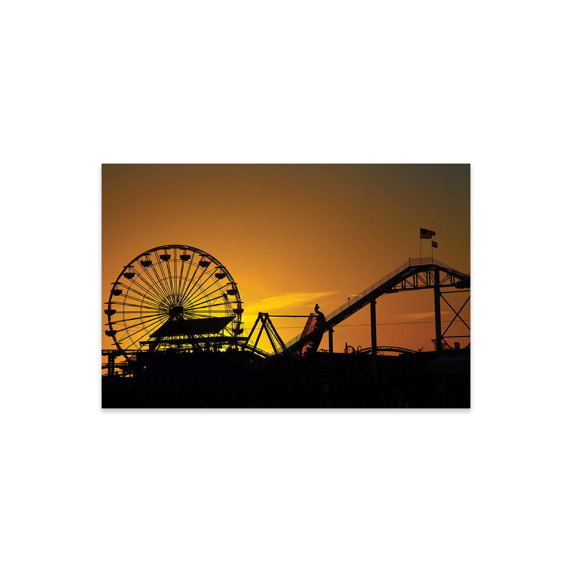 Ebern Designs " Pacific Wheel & West Coaster At Sunset, Santa Monica ...