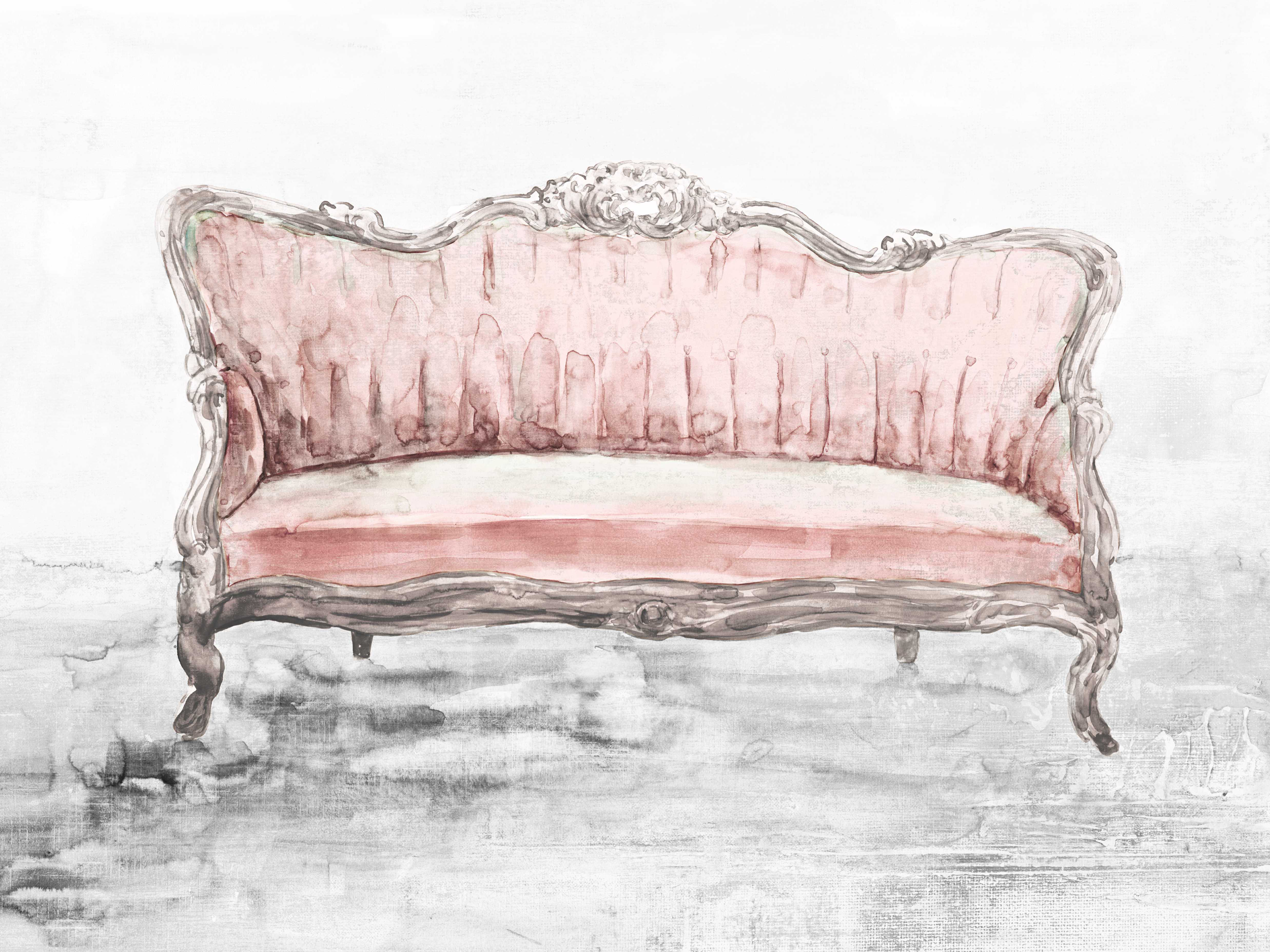 Wildon Home® Pink Sofa On Painted Texture - Wayfair Canada