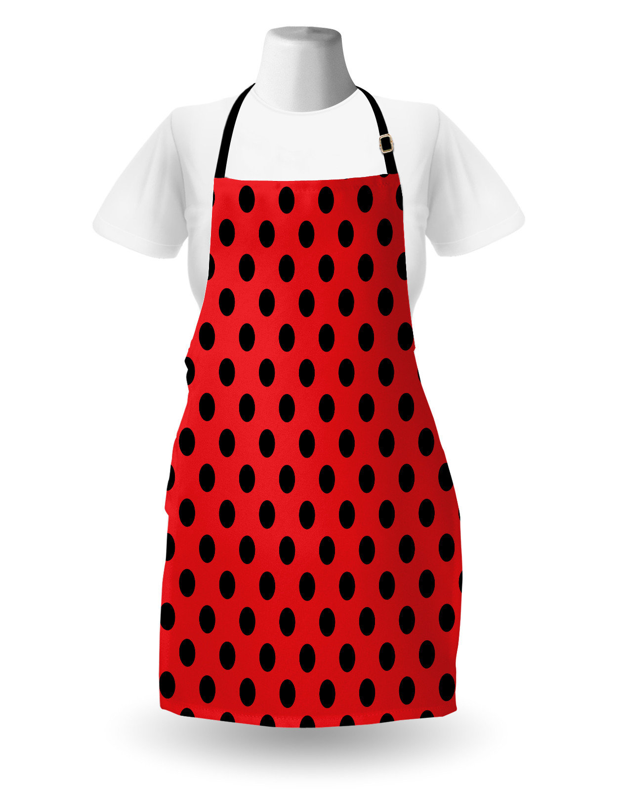 East Urban Home Polka Dots Apron Unisex, Pop Art Oval Shapes Form ...