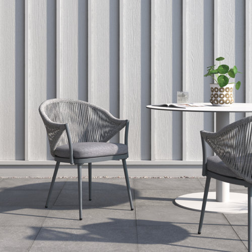 Rust - Resistant Metal Patio Dining Chairs You'll Love | Wayfair