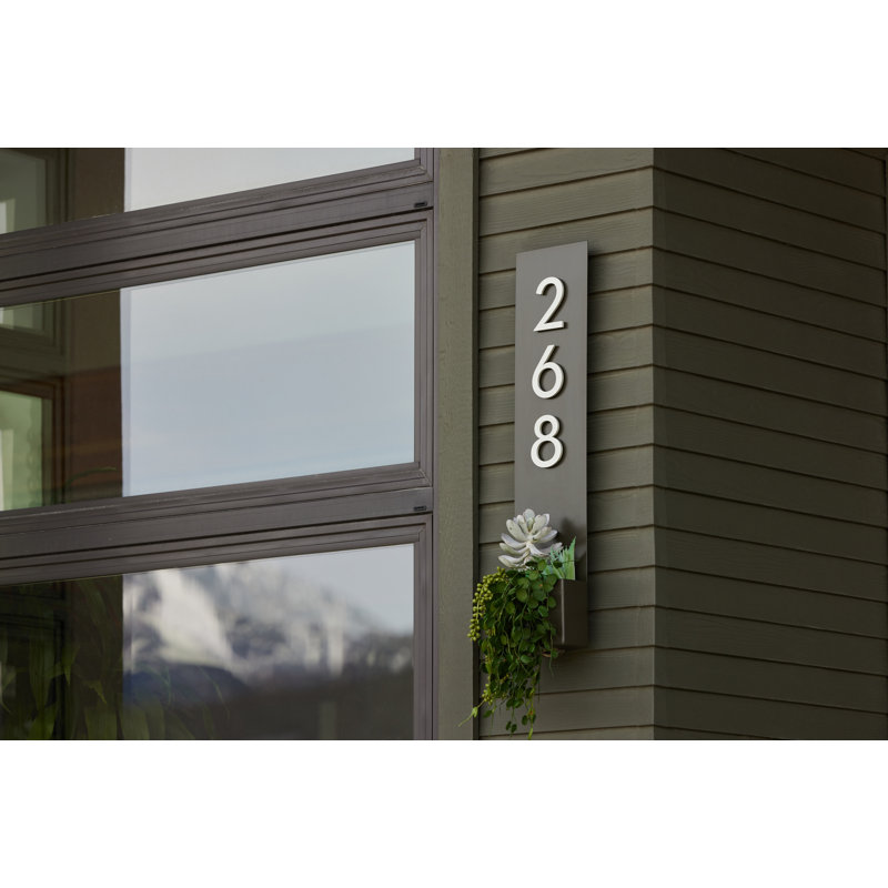 Post & Porch Standing Tall Wall Address Plaque & Reviews | Wayfair