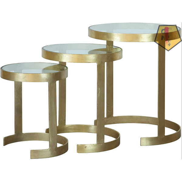 GN109 Glass Top Nesting Tables | Wayfair
