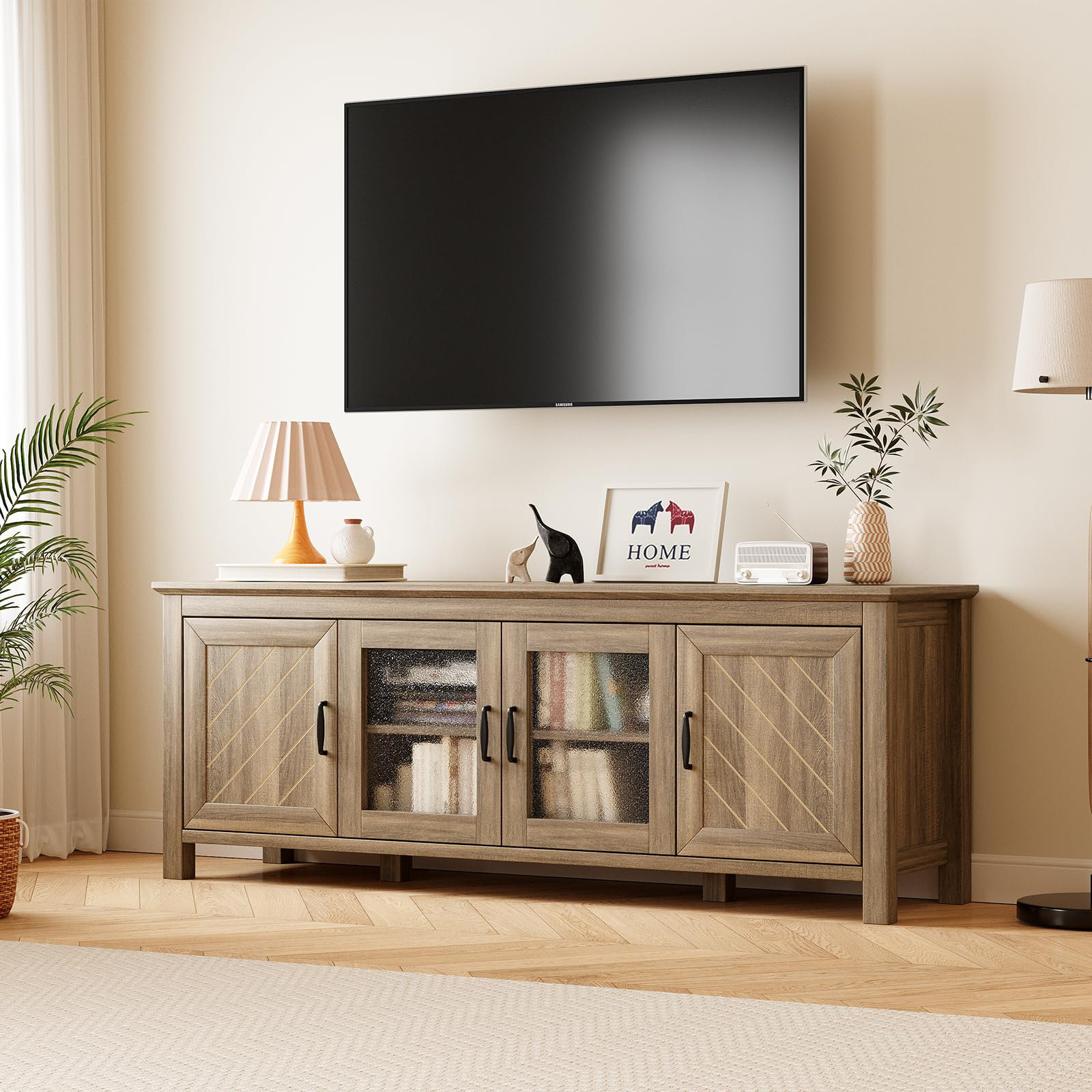 Ophelia & Co. 59'' TV Stand For TV Up To 65 Inches, Entertainment ...