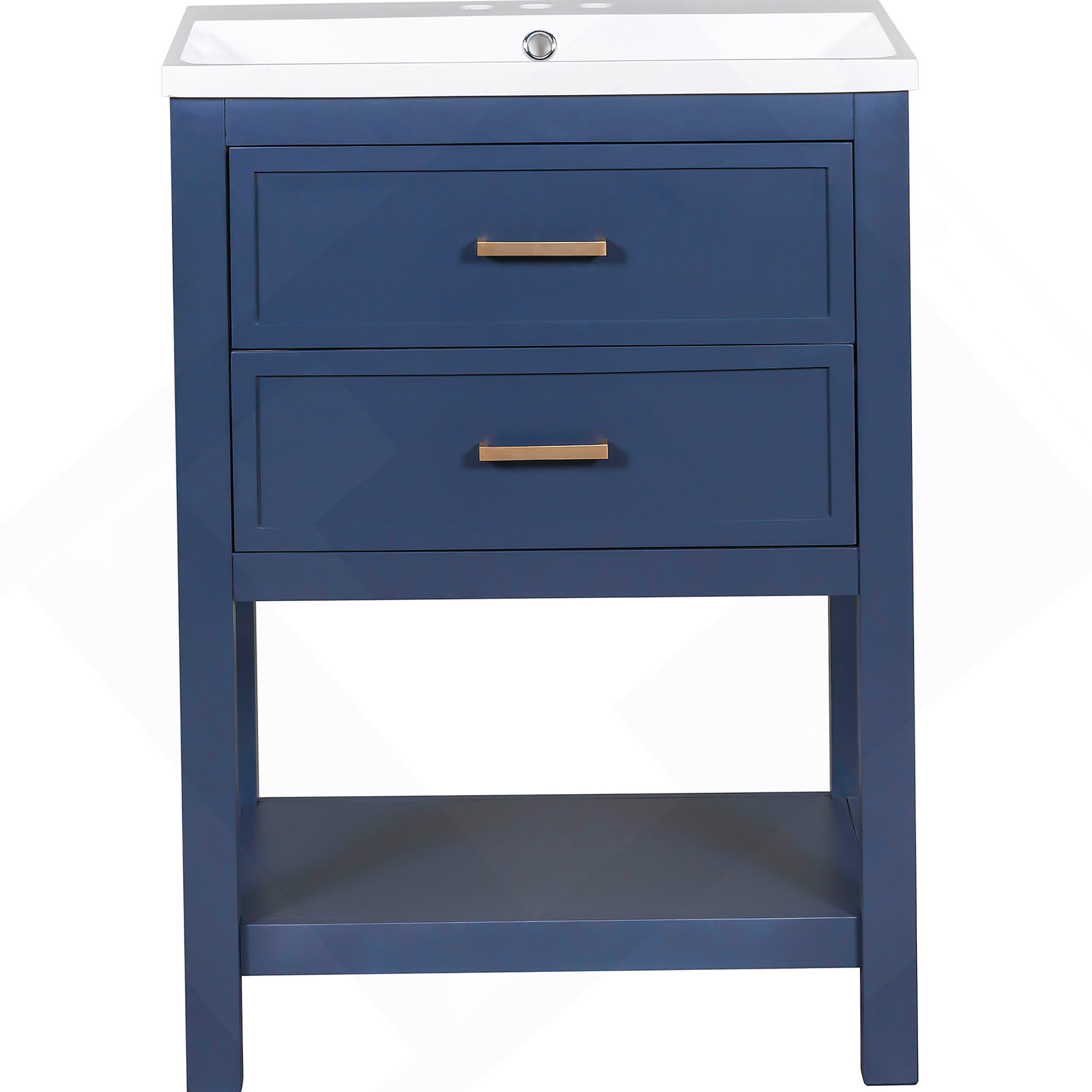 George Oliver 24'' Bathroom Vanity with Top Sink, Modern Bathroom ...