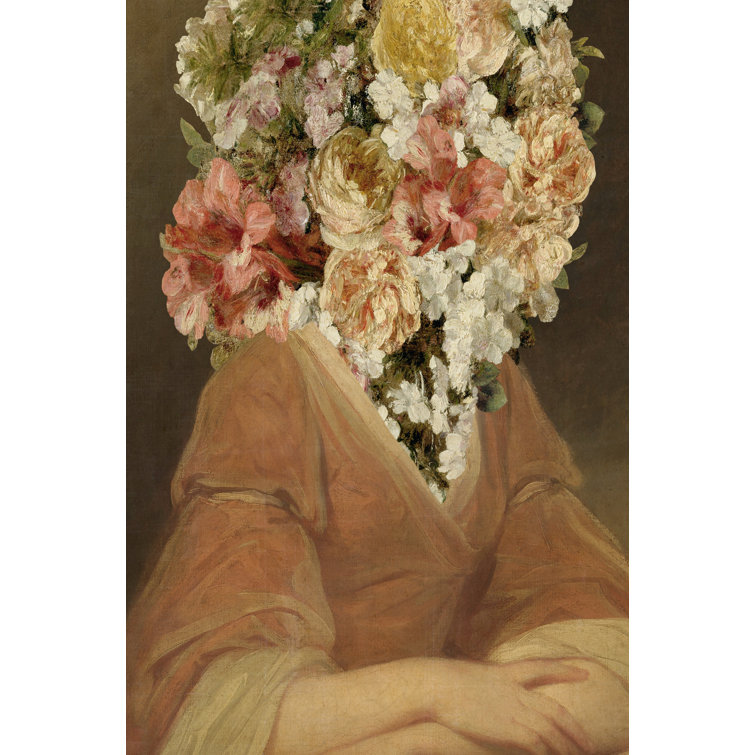 Rosalind Wheeler Portrait In Bloom II by Annie Warren - Wrapped Canvas ...