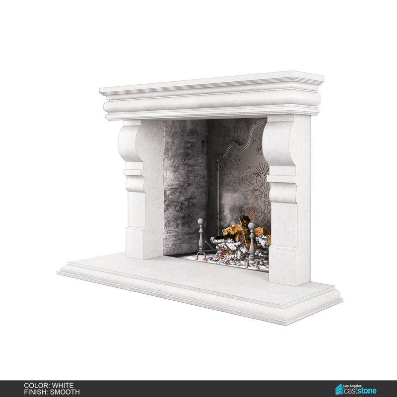 Los Angeles Cast Stone Hamilton Fireplace Surround | Wayfair
