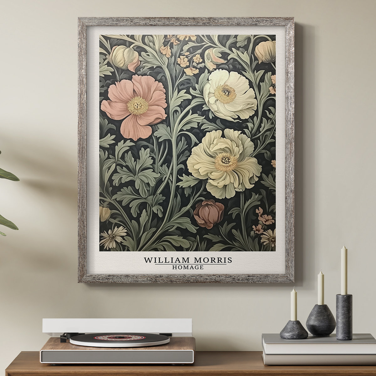 Winston Porter WM MORRIS Series CMLIII Framed Print - Solid Wood ...