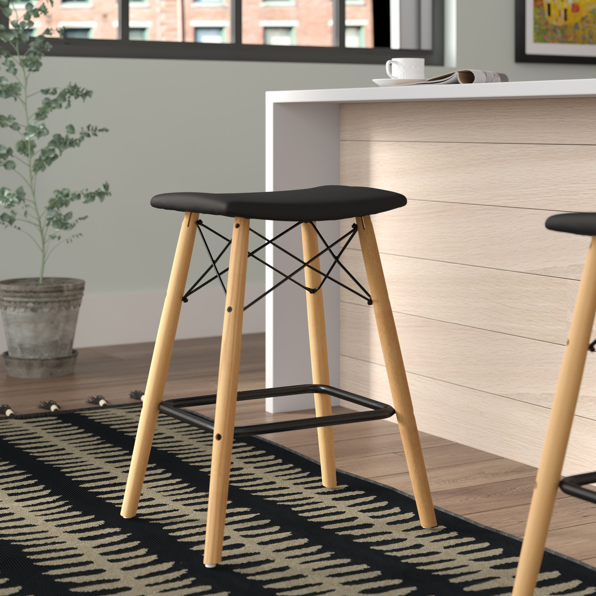 Brayden Studio® Catt Bar & Counter Stool & Reviews | Wayfair
