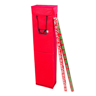 The Holiday Aisle® Vertical Wrapping Paper Storage Container & Reviews ...