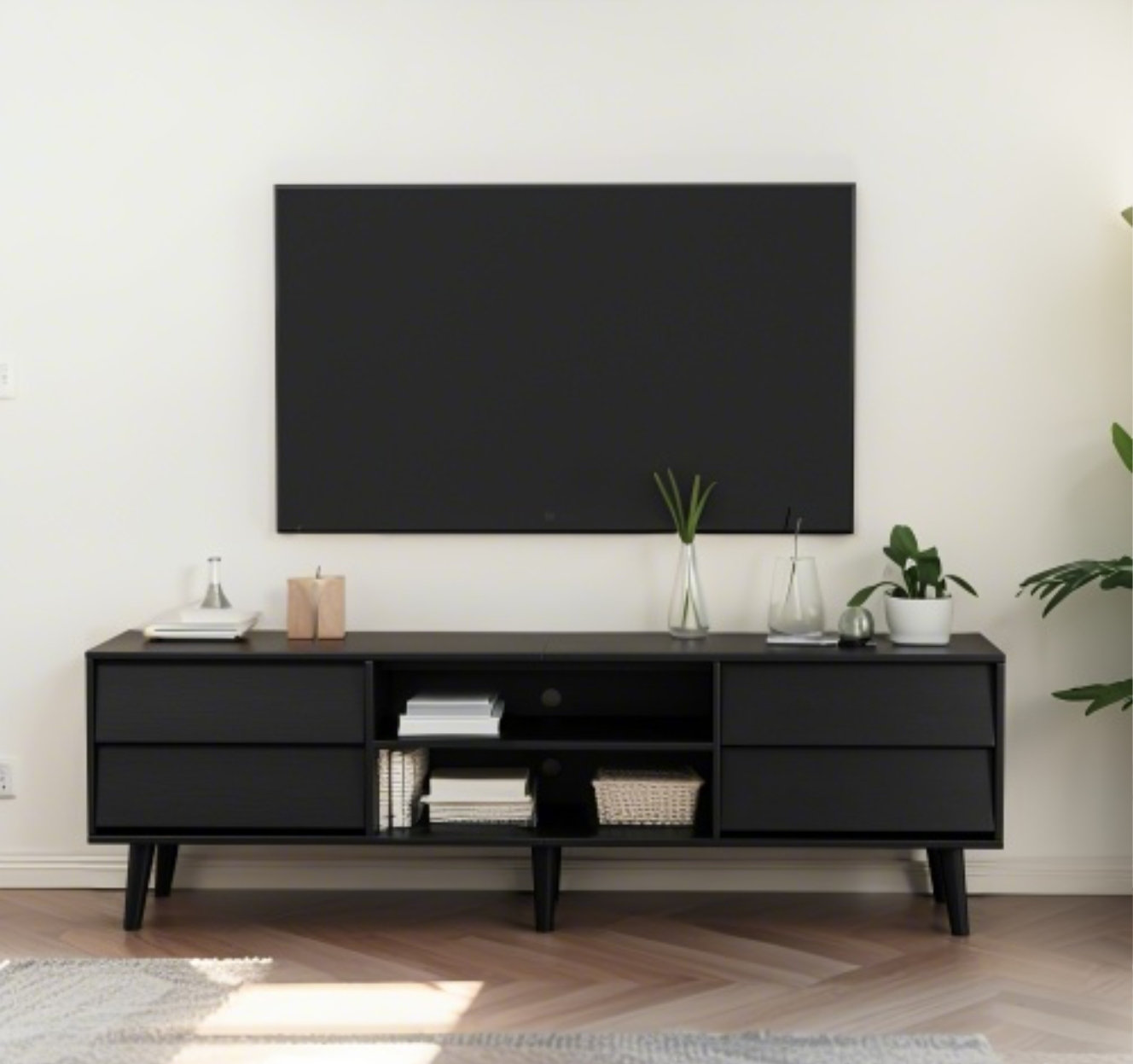 Corrigan Studio 63'' TV Stand Features Vintage-Style And Bevel Design ...