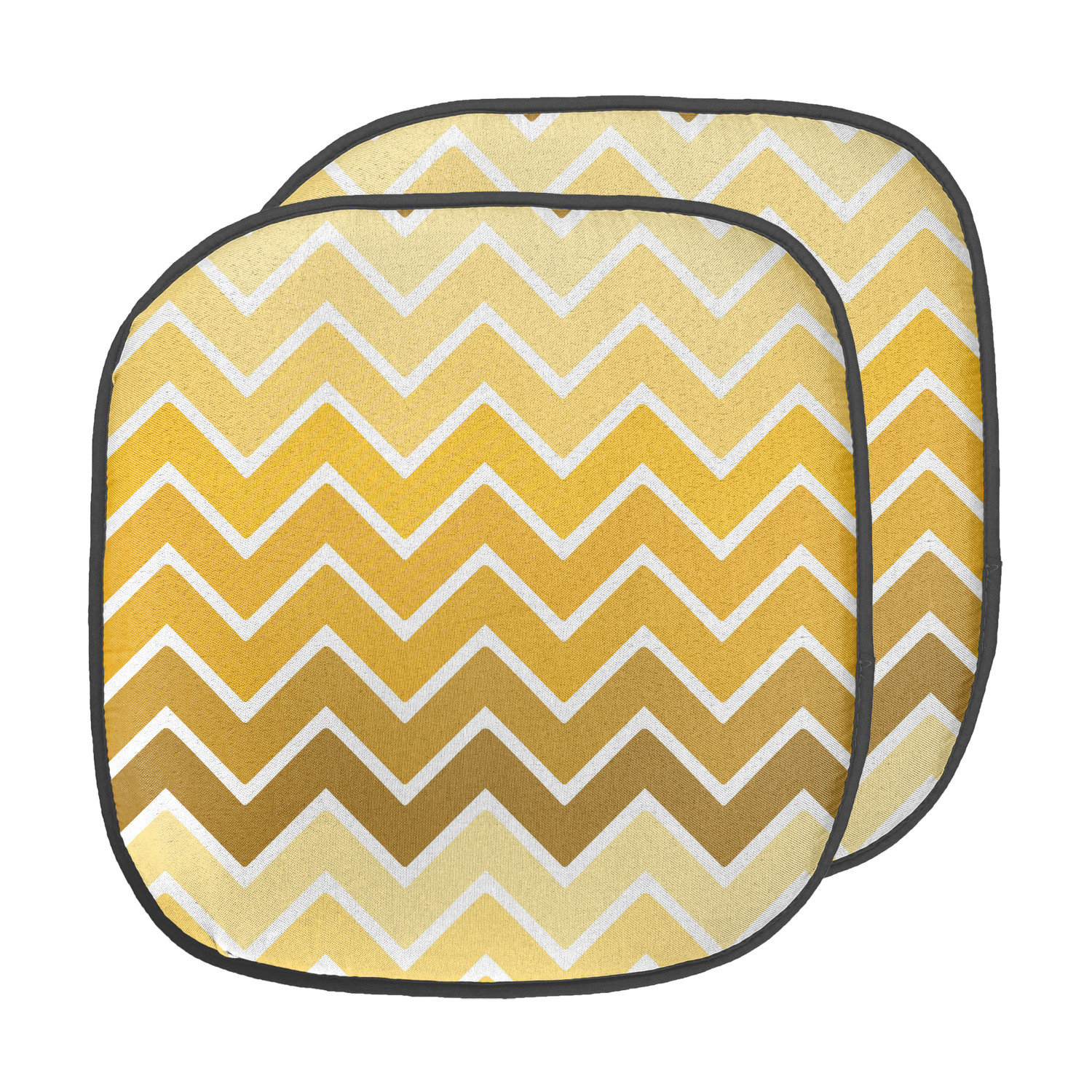 East Urban Home Ambesonne Chevron Chair Seating Cushion Set Of 2 ...