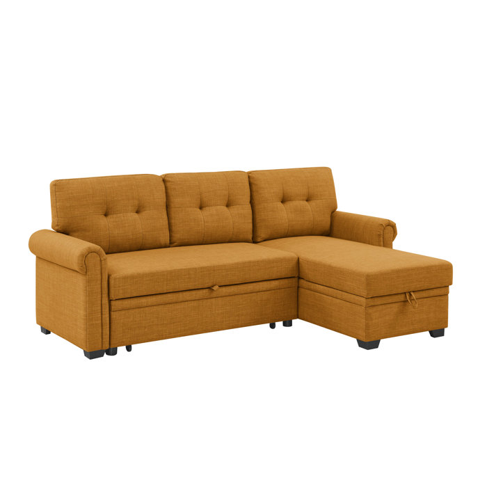 Latitude Run® Rossignol 86" Rolled Arm Sofa Bed & Reviews | Wayfair