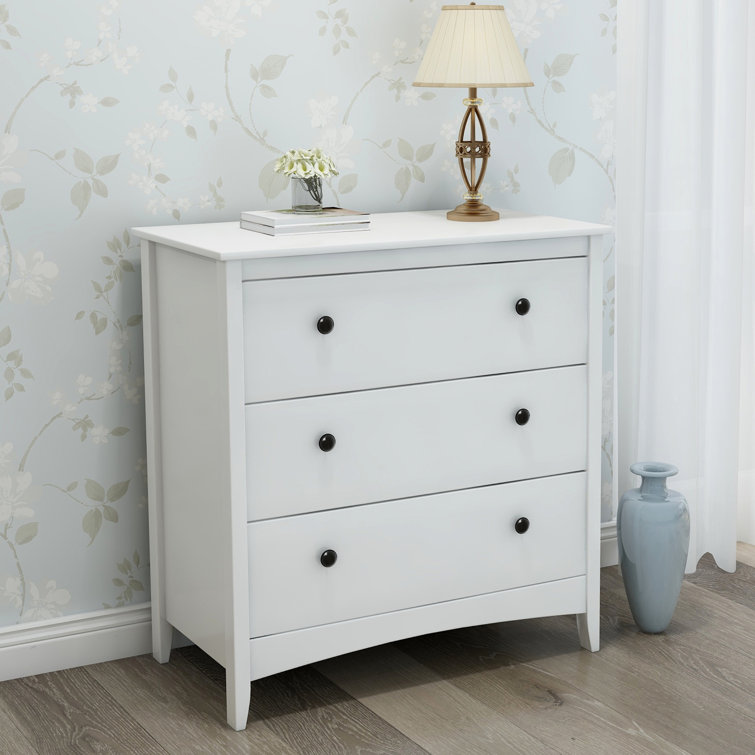 Ophelia & Co. Burnstad 3 - Drawer Chest of Drawers | Wayfair.co.uk