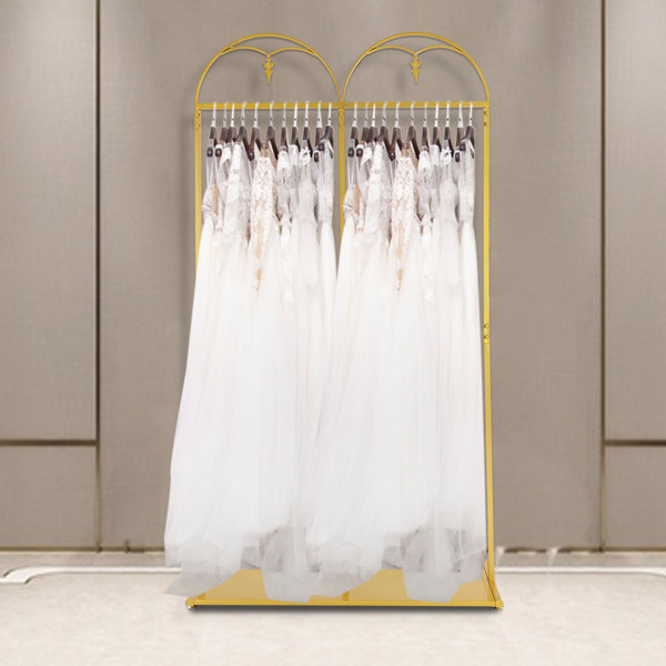 Everly Quinn 47.2" Wedding Dress Display Stand Clothes Rack Metal ...
