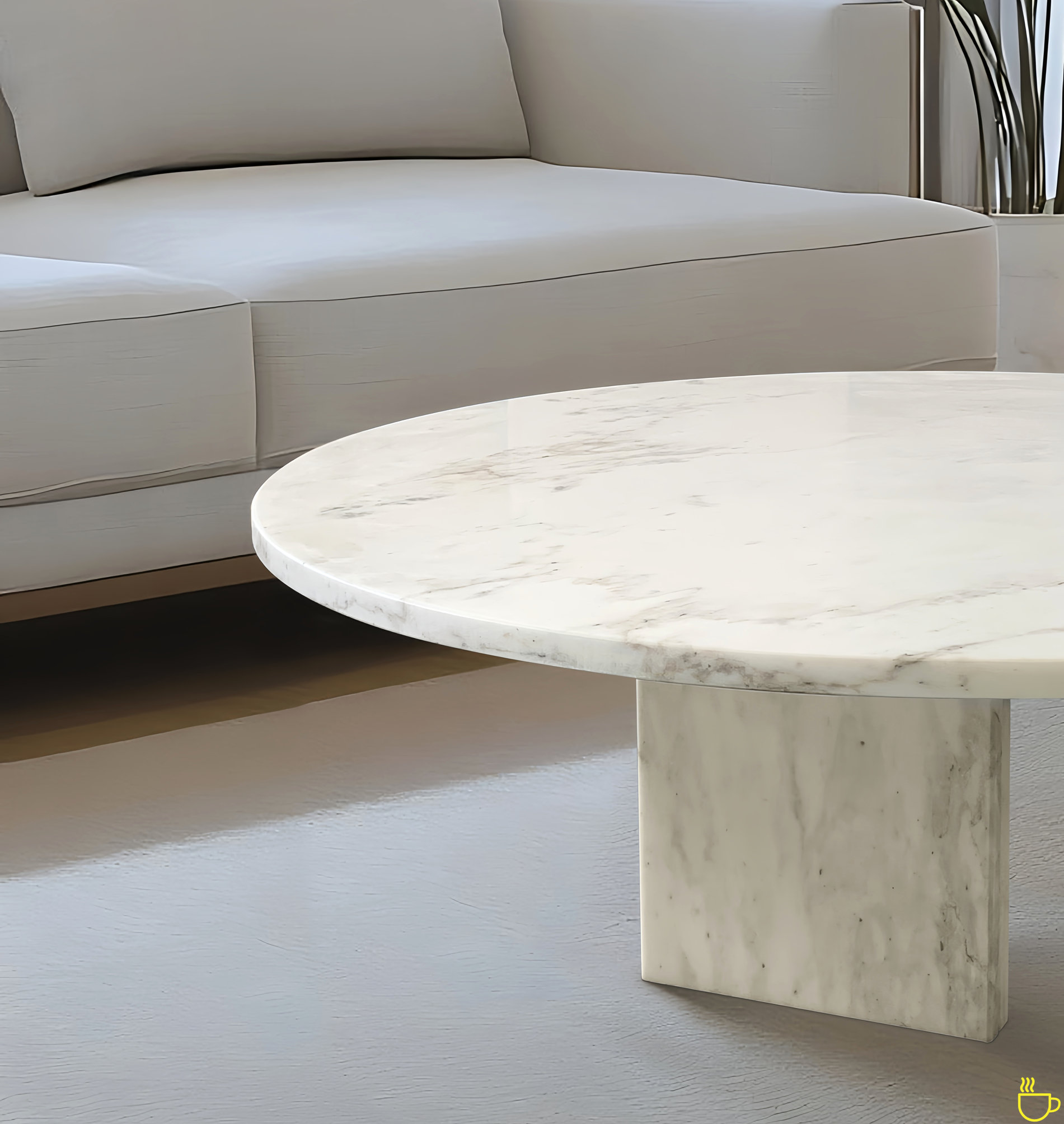 Orren Ellis Natural Marble Coffee Table - Wayfair Canada