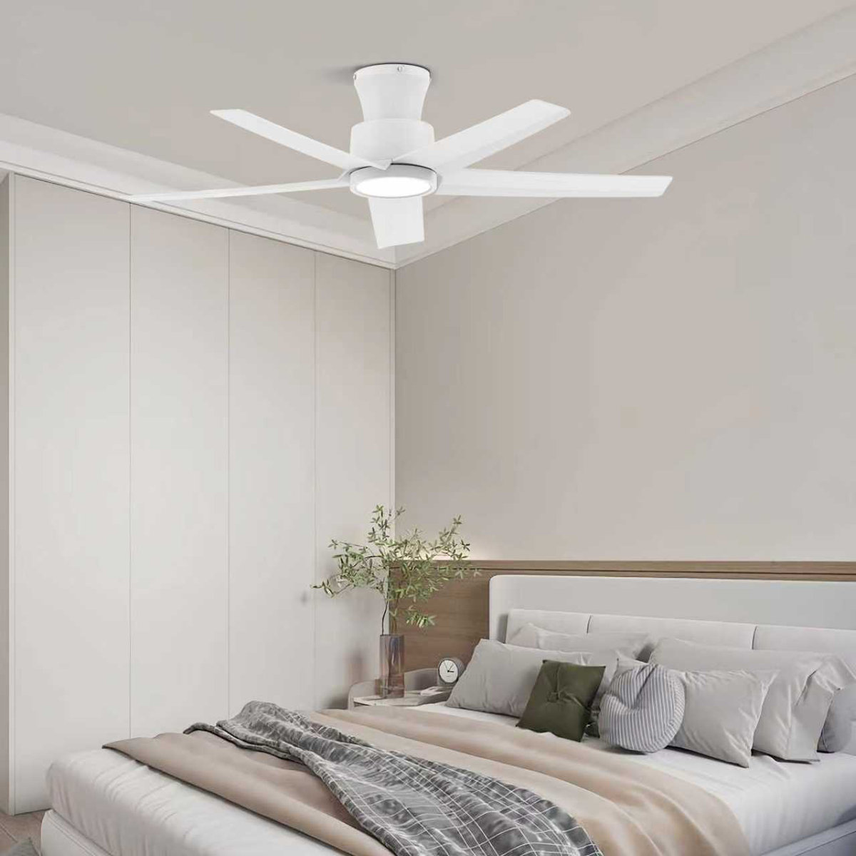 Wrought Studio™ 44-inch Ceiling Fan With Led Light 3 Color Temperature ...