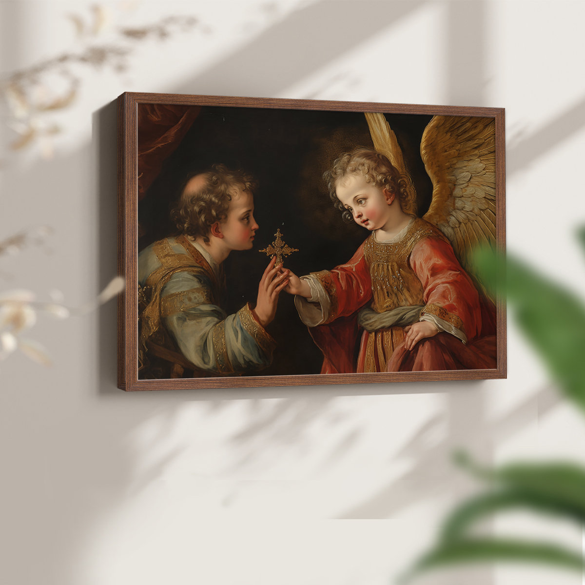 Trinx Angels From Above-LII -Framed Print - Restickable | Wayfair