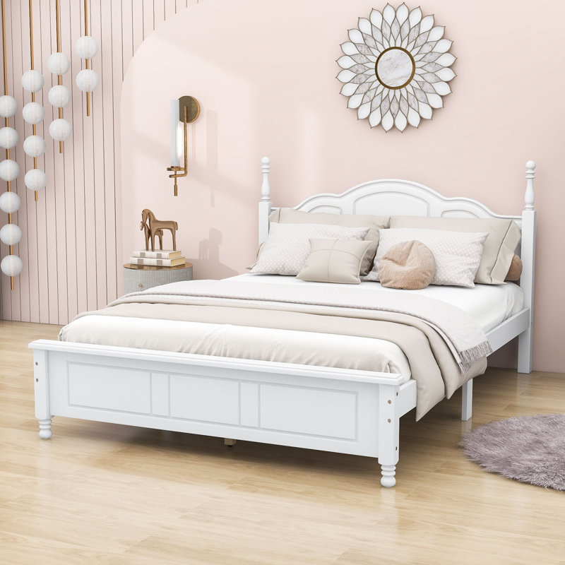 Alcott Hill® Brochan Wood Platform Bed with Headboard | Wayfair