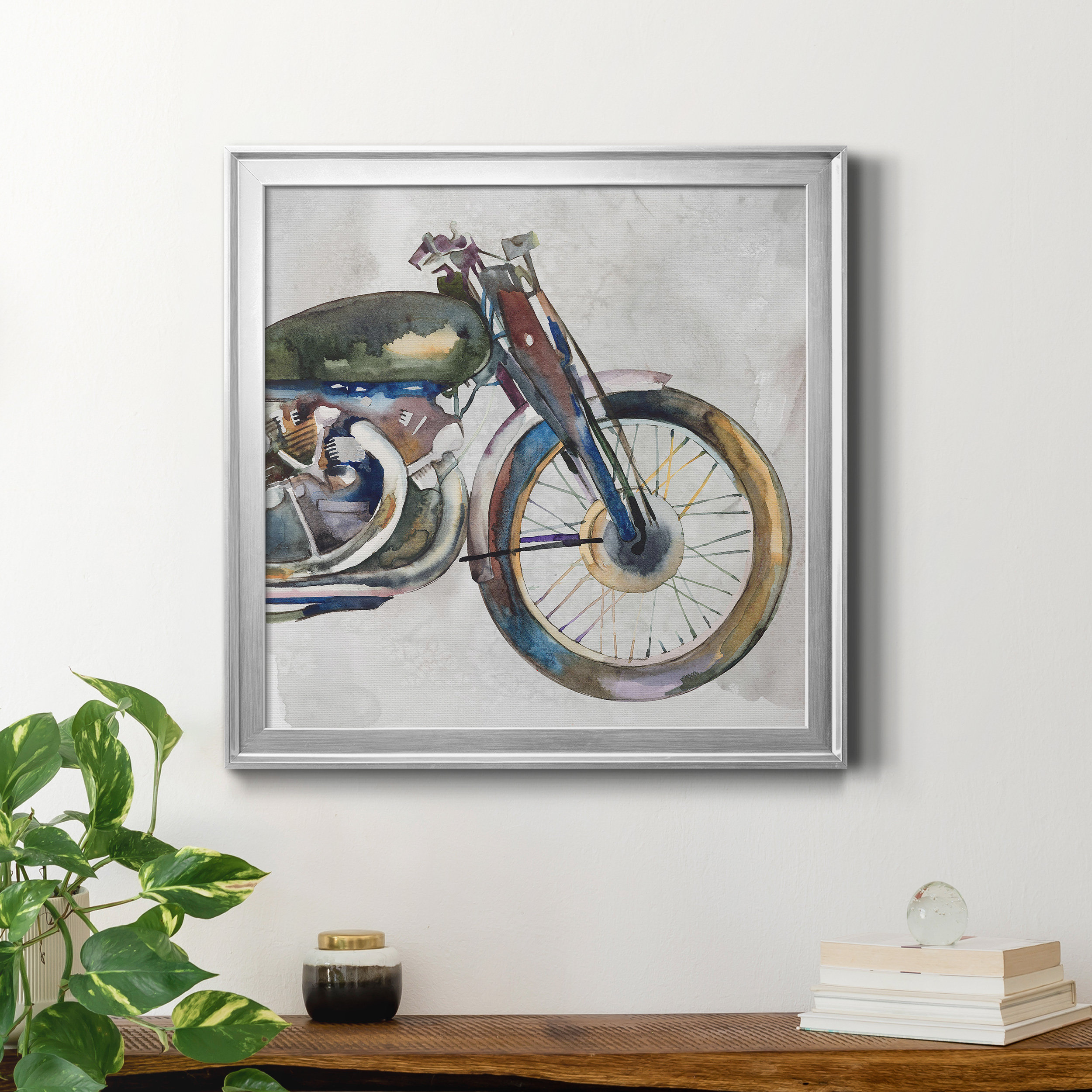 Williston Forge Moto Metal II-Premium Framed Print - Ready To Hang ...