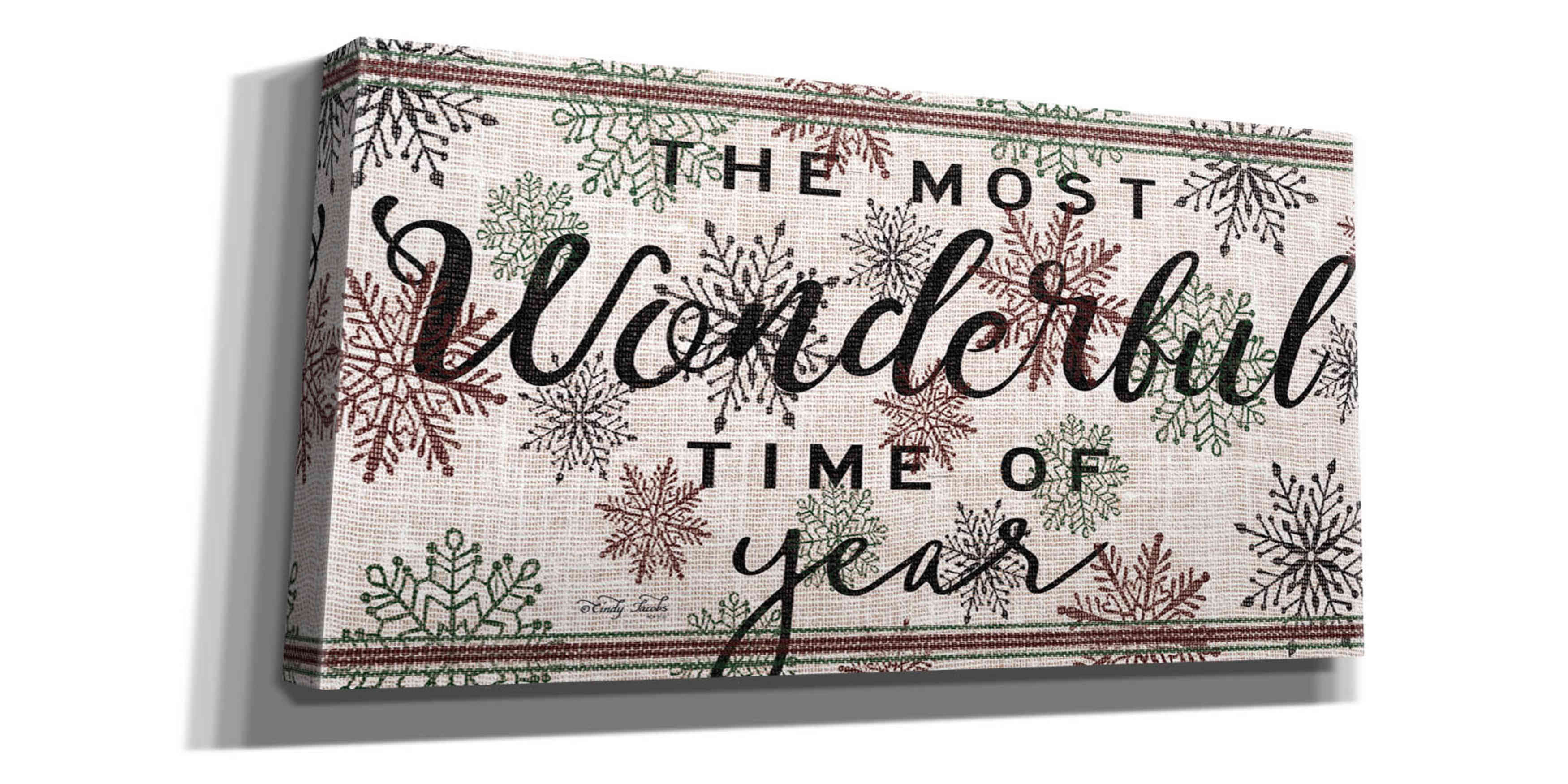 The Holiday Aisle® Abbigayl The Most Wonderful Time Of The Year On ...