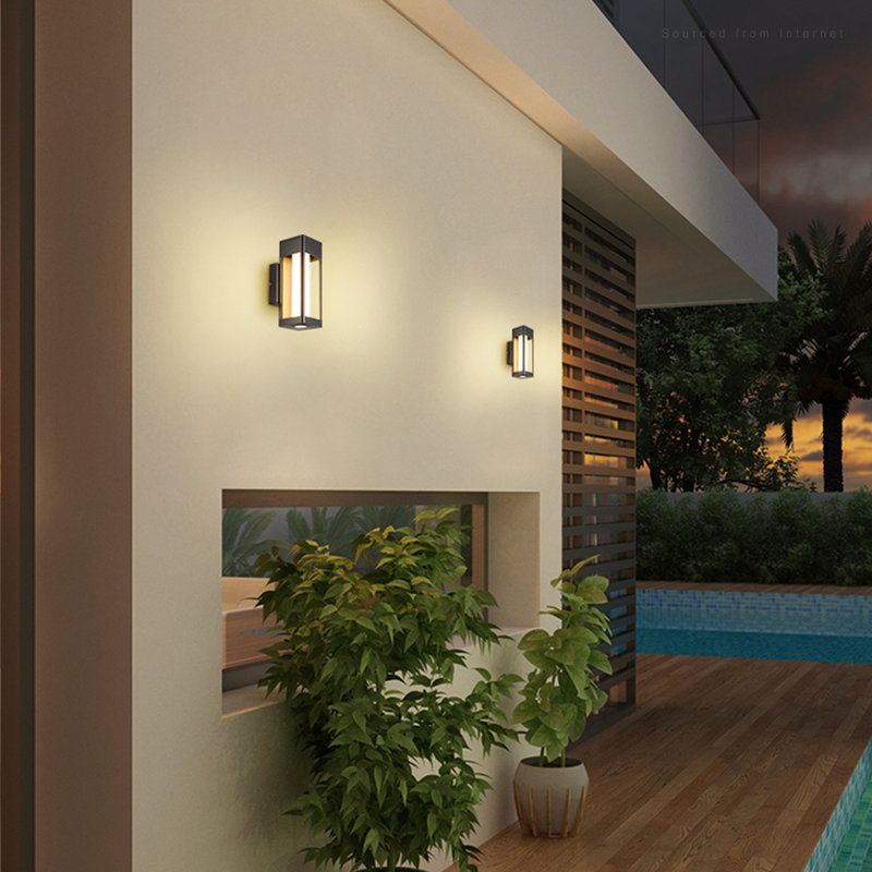 Wade Logan® Amijah LED Wall Sconces with Milky Glass, Waterproof Wall ...