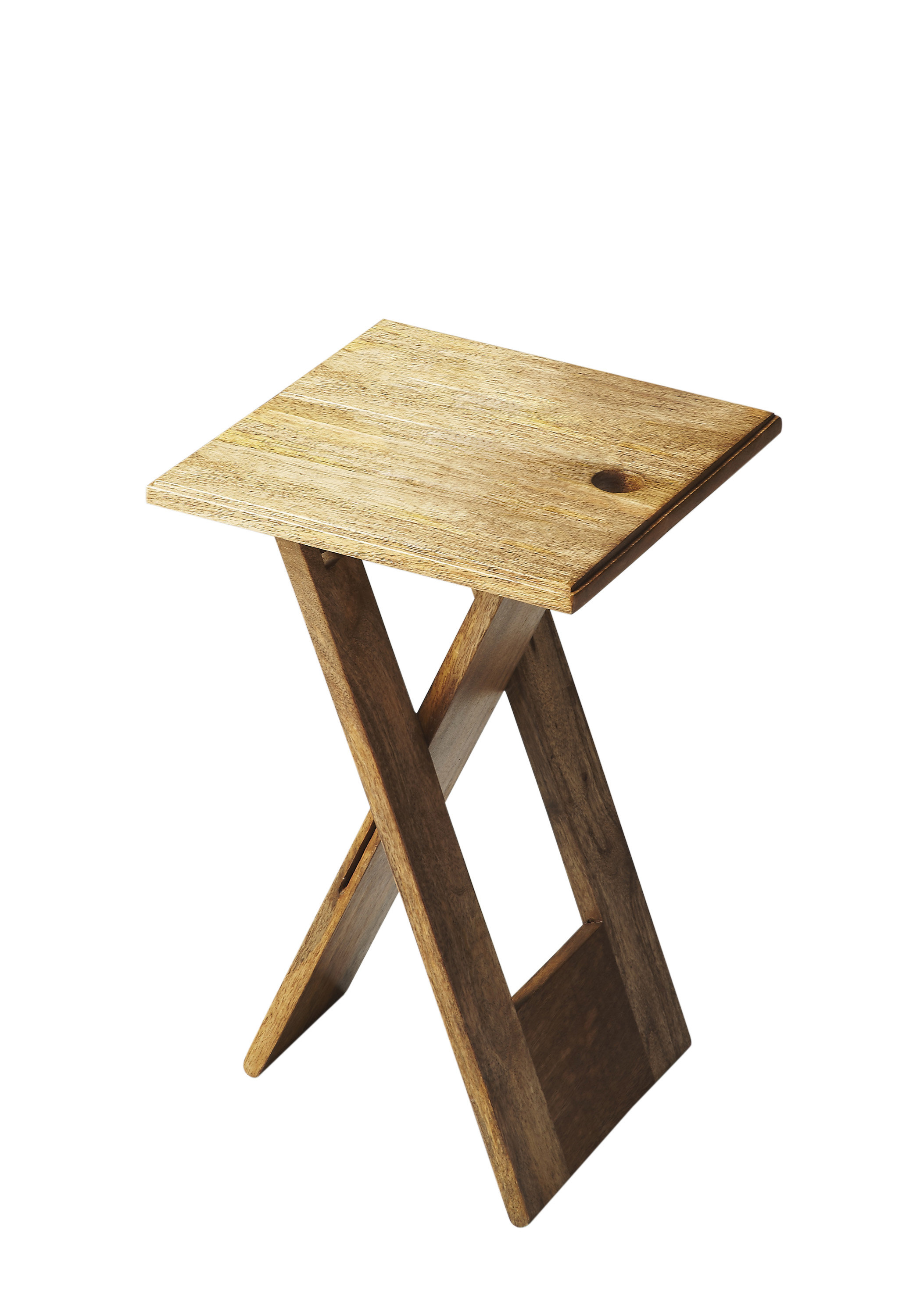 Beachcrest Home™ Mcallister Solid Wood Cross Legs End Table & Reviews ...