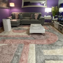 Well Woven Geometric Area Rug in Blush Gold & Reviews | Wayfair