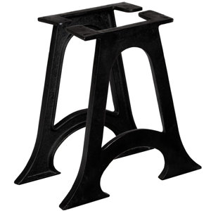 Symple Stuff Stian A-Frame Cast Iron Dining Table Leg | Wayfair