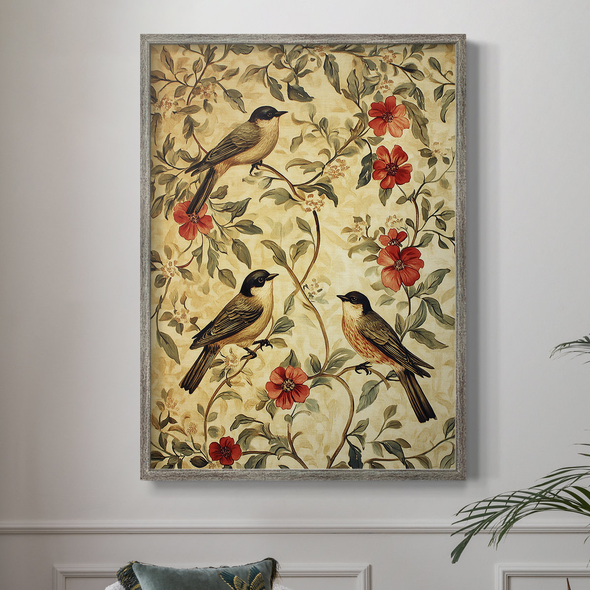 Lark Manor™ WM MORRIS Series CVIII Framed Print - Solid Wood | Wayfair