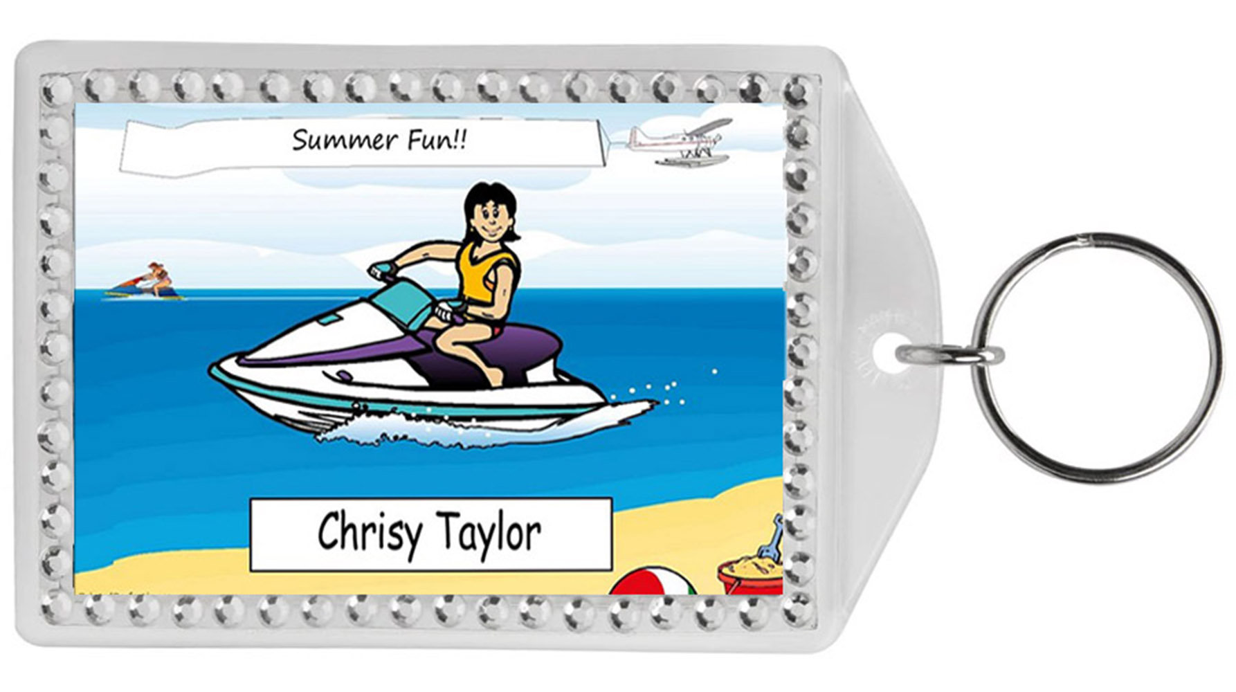 Printed Perfection Personalized Name That Toon Jet Ski Rider - Female ...
