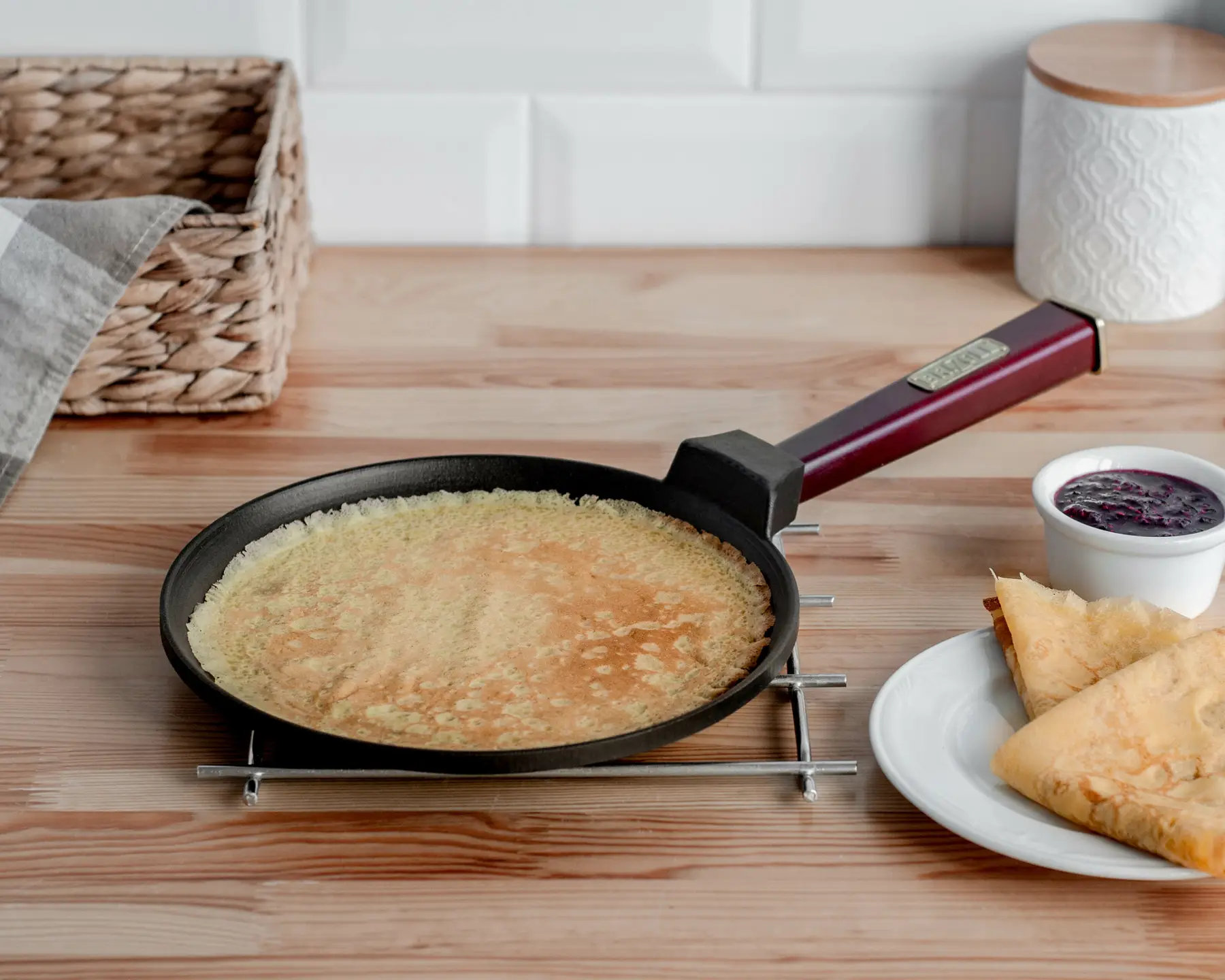 BRIZOLL Seasoned Cast Iron Non-Stick Crepe Pan | Wayfair
