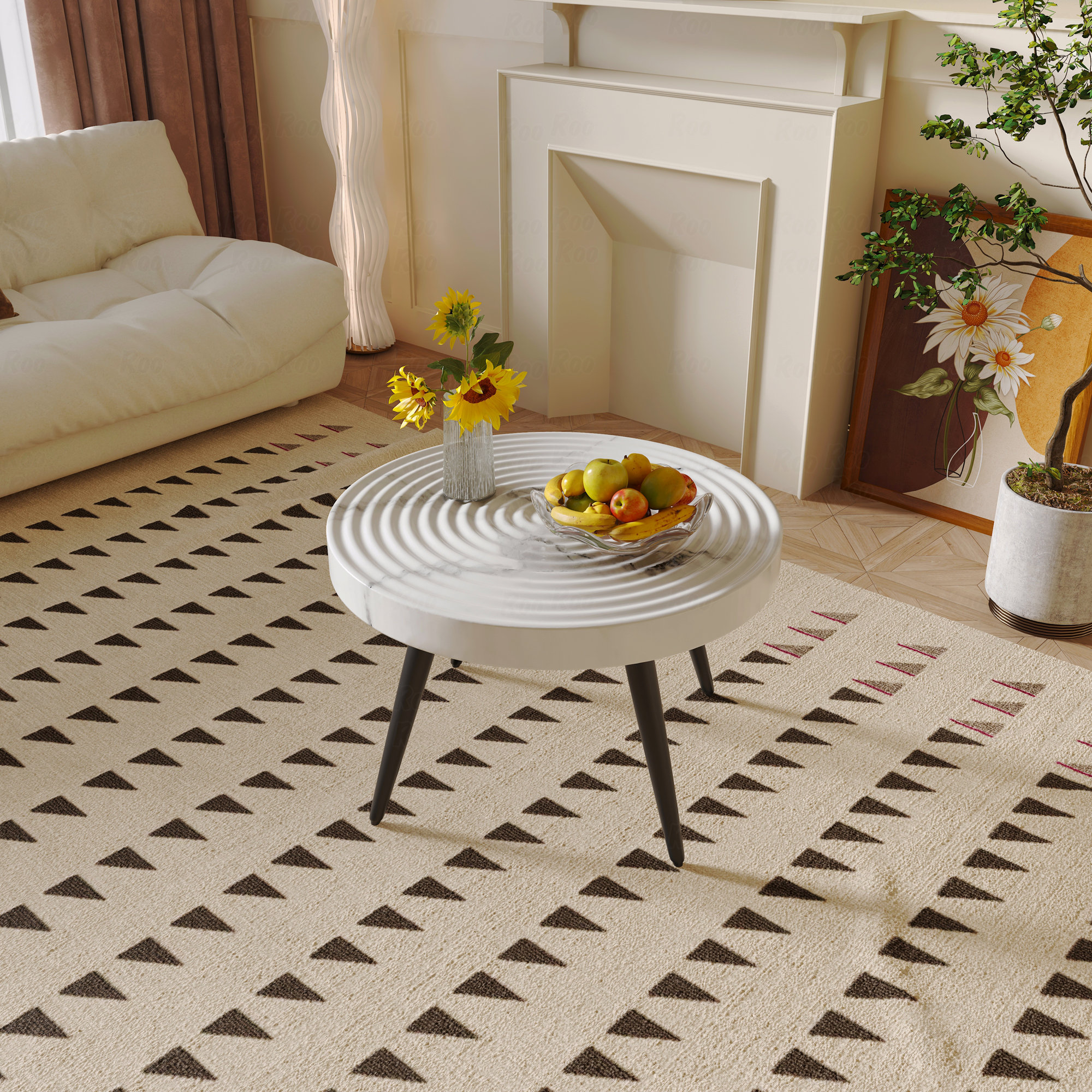 Latitude Run® 31-Inch Modern Farmhouse Round Coffee Table | Wayfair