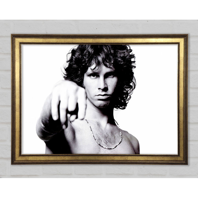 Ebern Designs Jim Morrison Light My Fire - Single Picture Frame Art ...