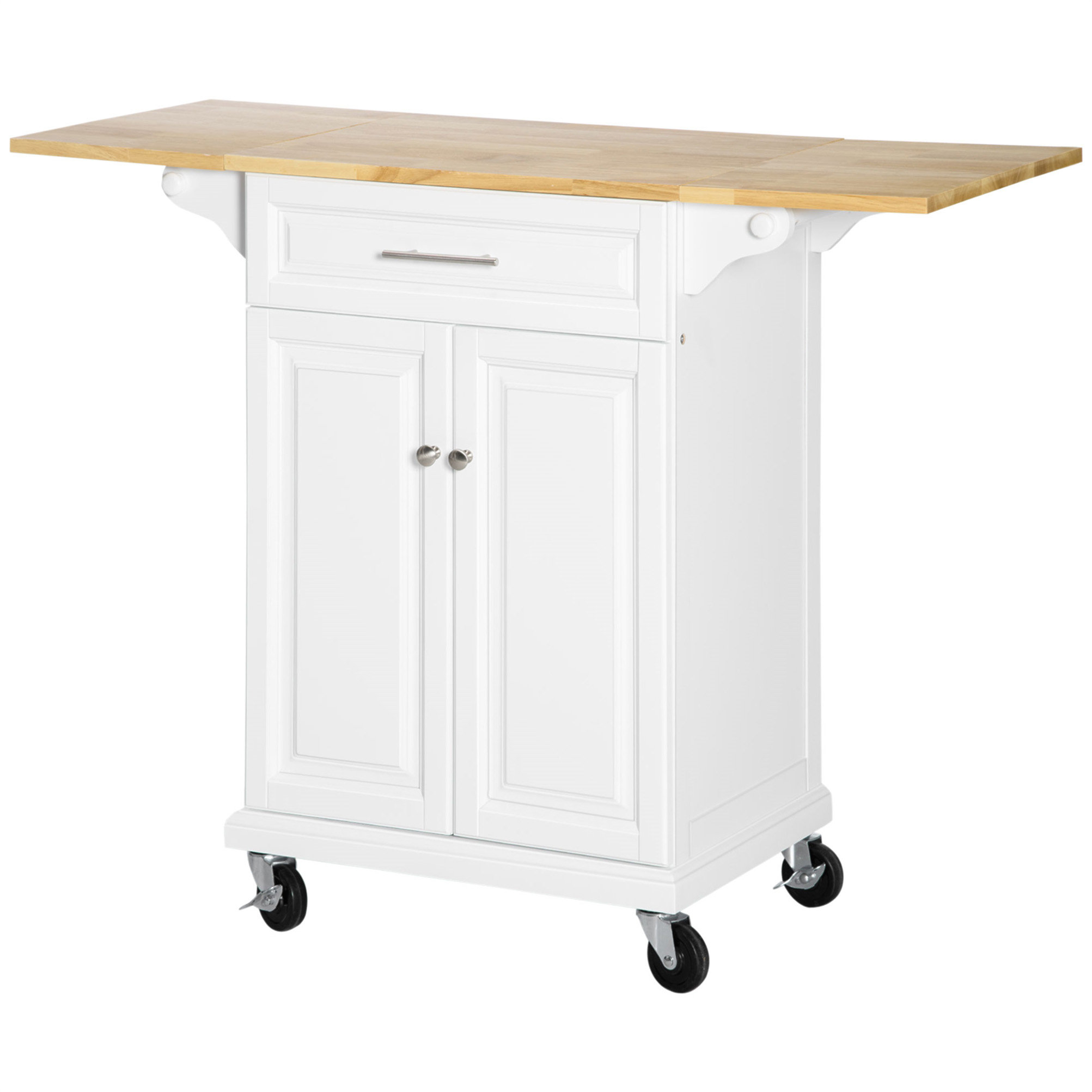 Gracie Oaks Versatile Kitchen Island Trolley Cart With Multiple Storage ...