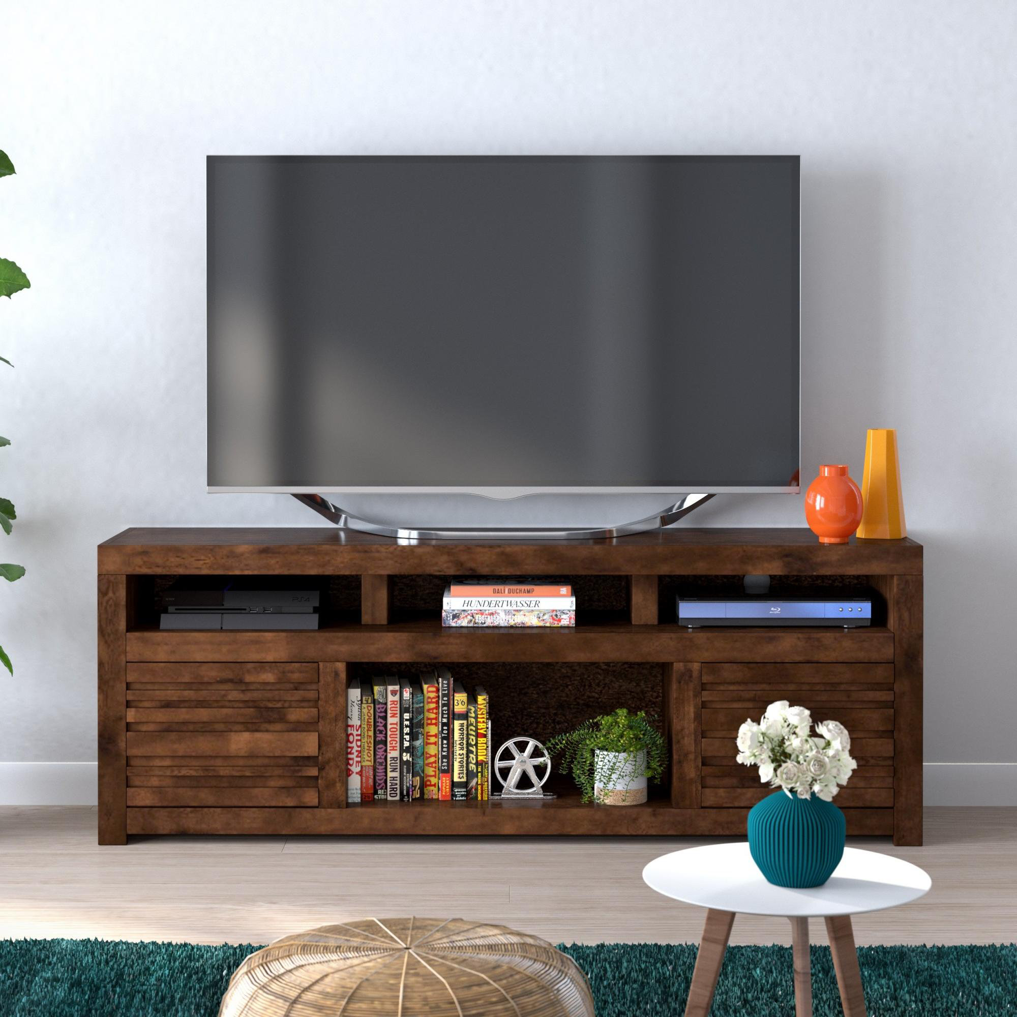 One Allium Way 72 inch TV Stand Console for TVs up to 85 inches ...