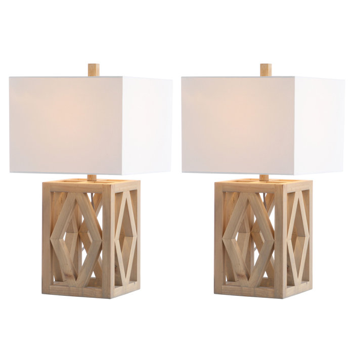 Gracie Oaks Ivanhoe Wood Table Lamp & Reviews | Wayfair