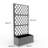 Trent Austin Design Metal Planter Box, with Diamond Lattice Trellis ...