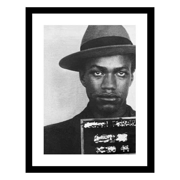 Venice Beach Collections Malcolm X 1944 Mugshot Framed Painting | Wayfair