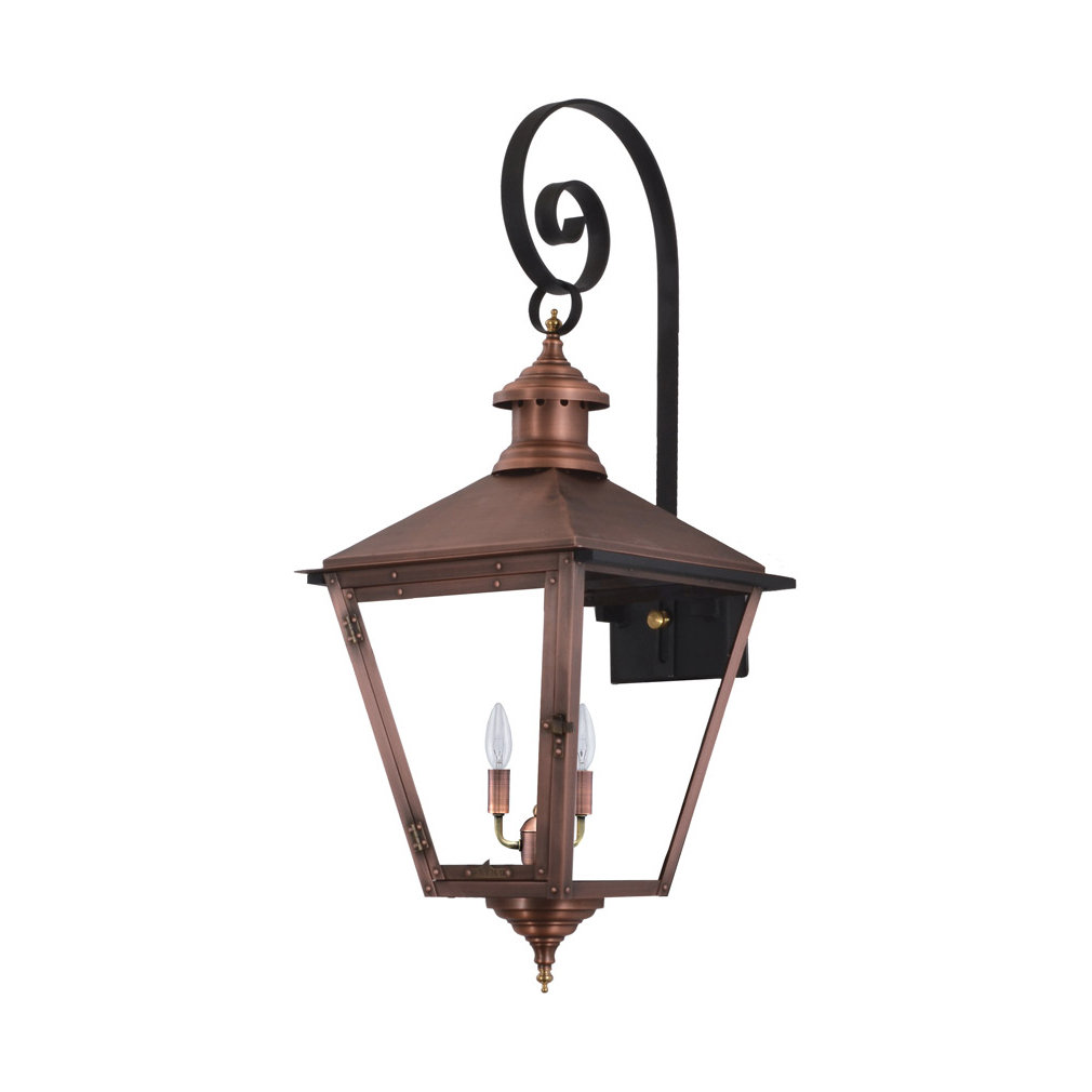 Red Barrel Studio® Dyersville Plug-In Outdoor Lantern with Electric ...