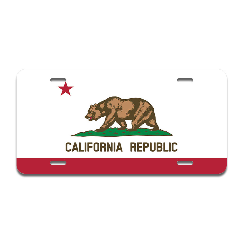 SignMission California Flag Aluminum Plate Frame | Wayfair