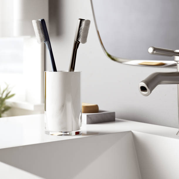 Wrought Studio Kulas Injected Resin Floating Toothbrush Holder | Wayfair