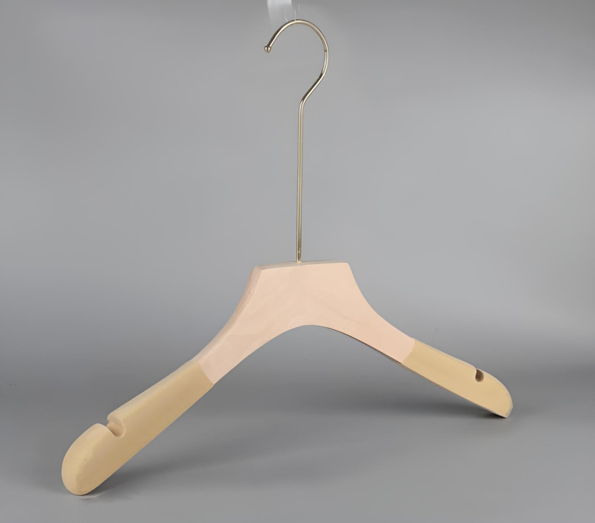 Hokku Designs Solid Wood Flocked Hangers – Premium Wooden Clothes ...