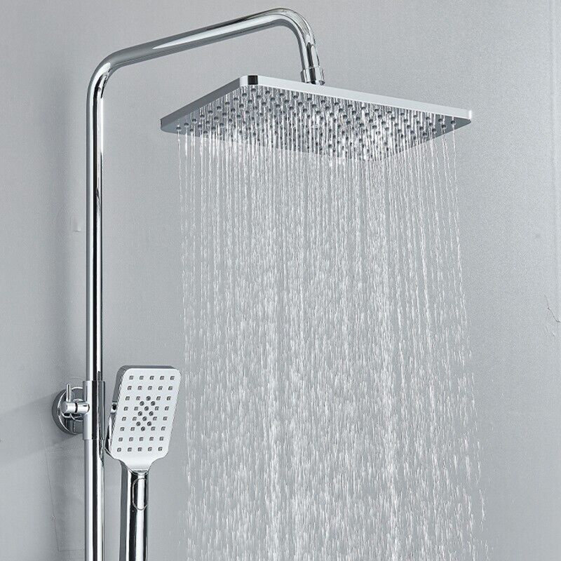 Belfry Bathroom Exposed Bathroom Shower Mixer Twin Head Large Bar Set ...