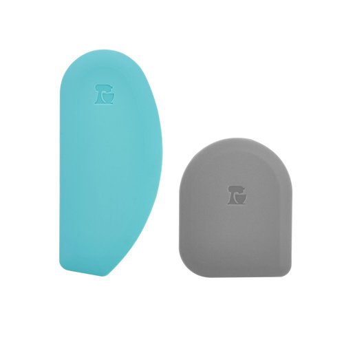 Kitchenaid Gourmet Bowl Scraper, Set Of 2, Aqua /Grey | Wayfair
