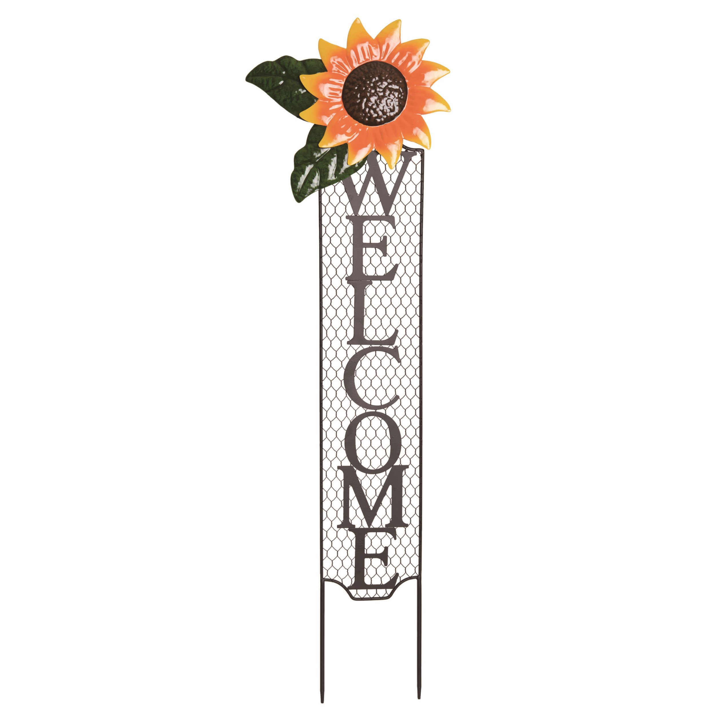 Arlmont & Co. Everdina Metal Sunflower Garden Stake | Wayfair