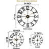 Sorbus Large 16" Numeral Analog Decorative Wall Clock & Reviews | Wayfair