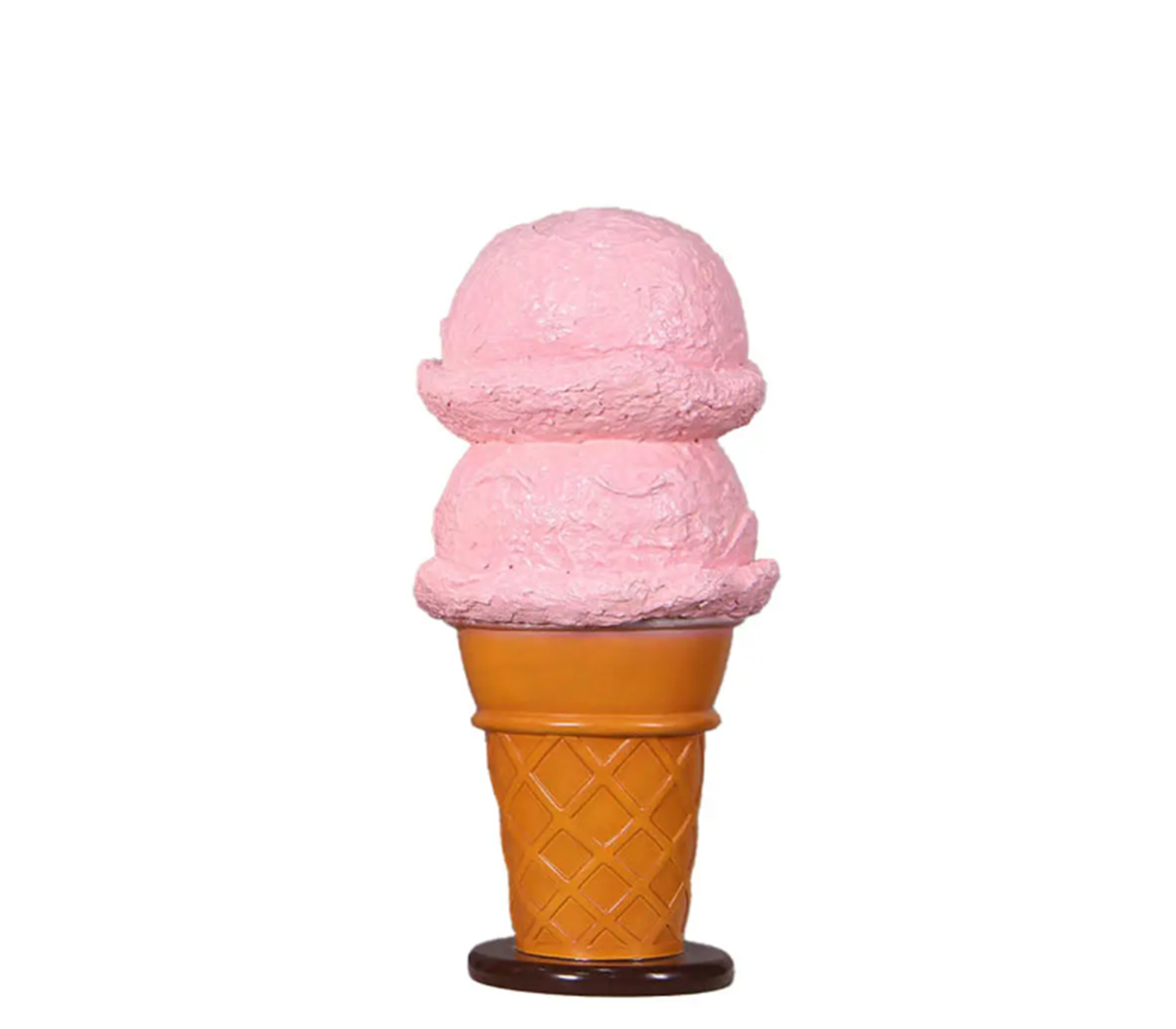 George Oliver Small Two Scoop Vanilla Ice Cream Table Top Statue | Wayfair