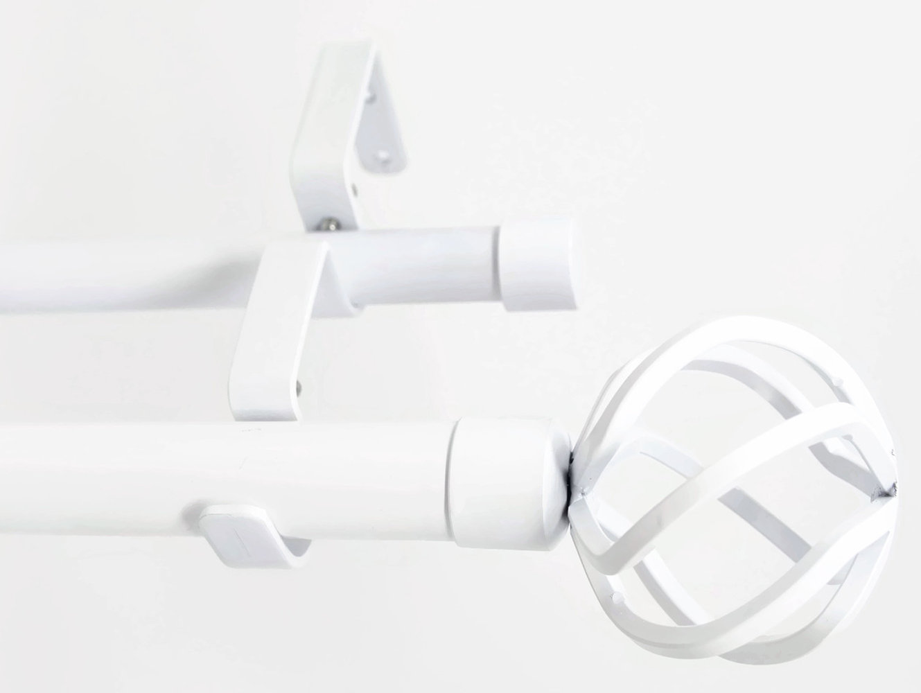 Charlton Home® Cottrill Drapery Window Double Curtain Rod & Reviews ...