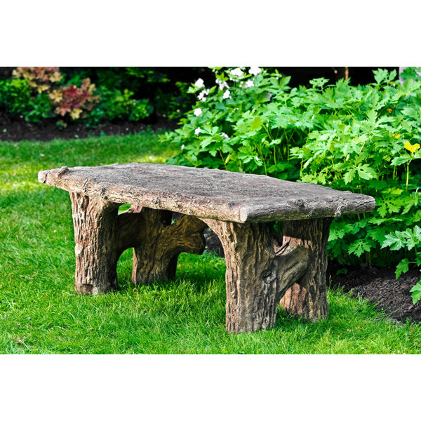 Cast Stone & Concrete Outdoor Benches You'll Love | Wayfair