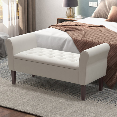 Red Barrel Studio® Polyester Tufted Storage Bench & Reviews | Wayfair